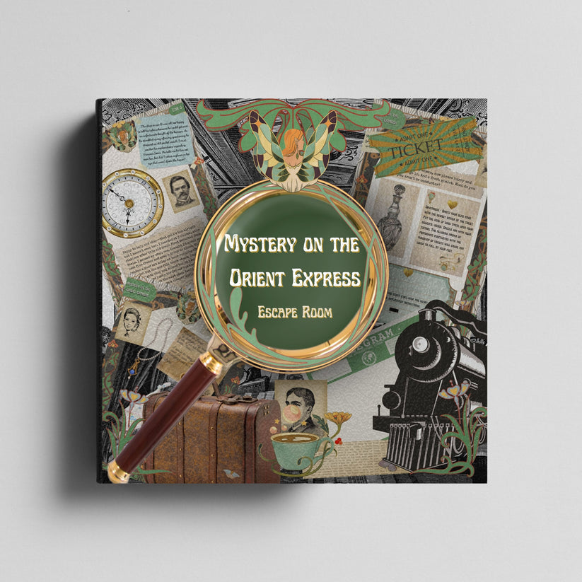 Mystery on the Orient Express Escape Room - Printable Birthday Party G – PaperBox Escape Rooms